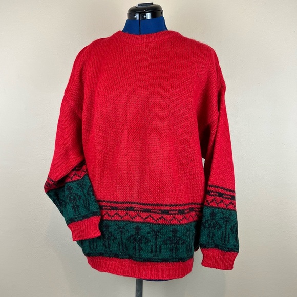 Sisley | Sweaters | Vintage 9s Sisley Italian Mohair Grandma Sweater ...